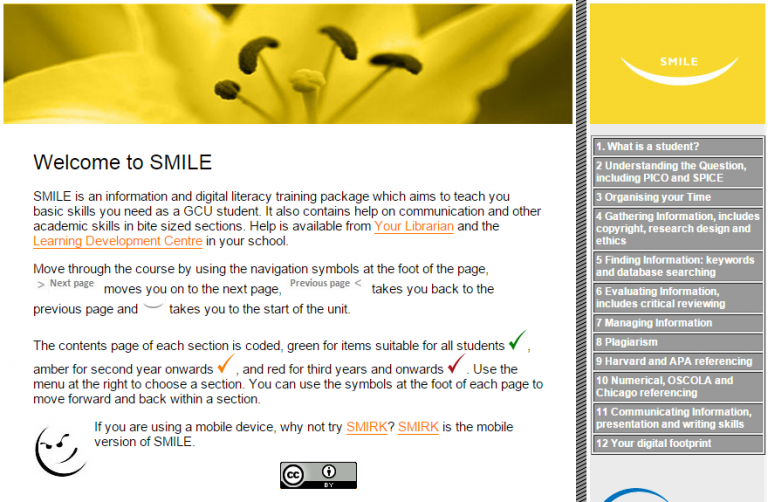 SMILE – Information Literacy Website