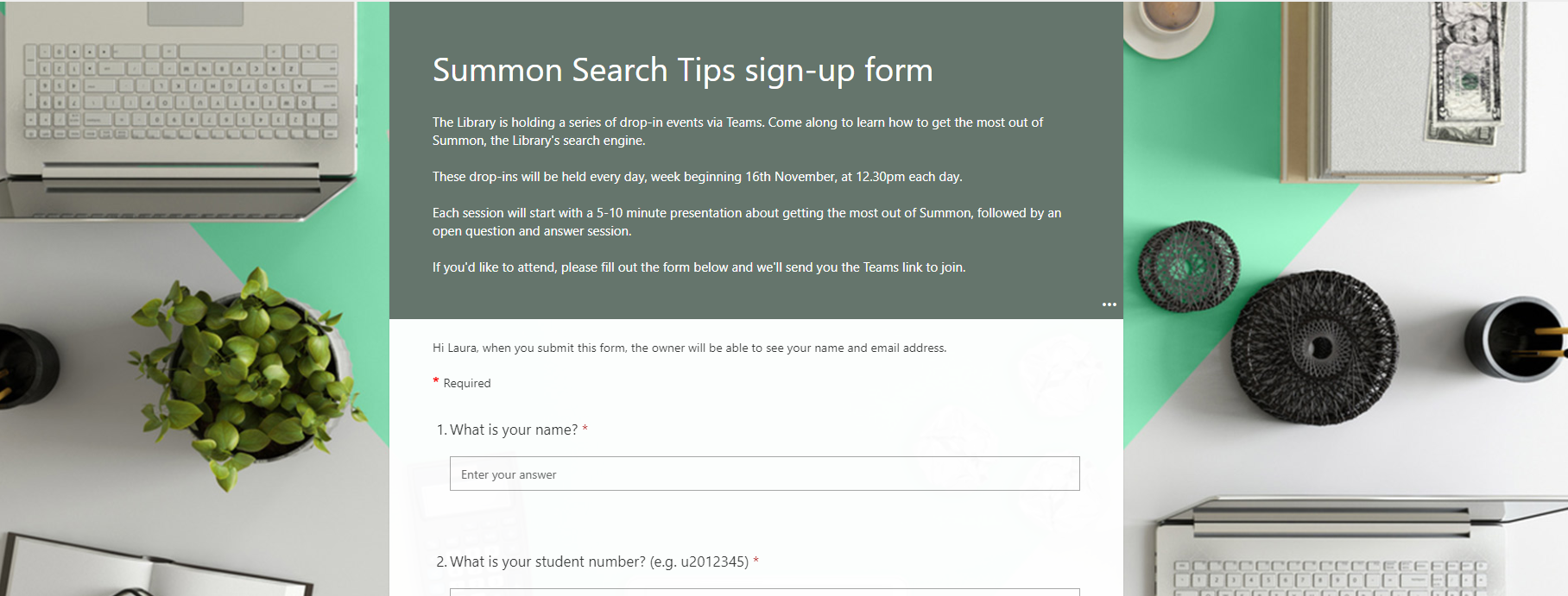 Case study: online drop-in sessions using Microsoft Teams – Information ...
